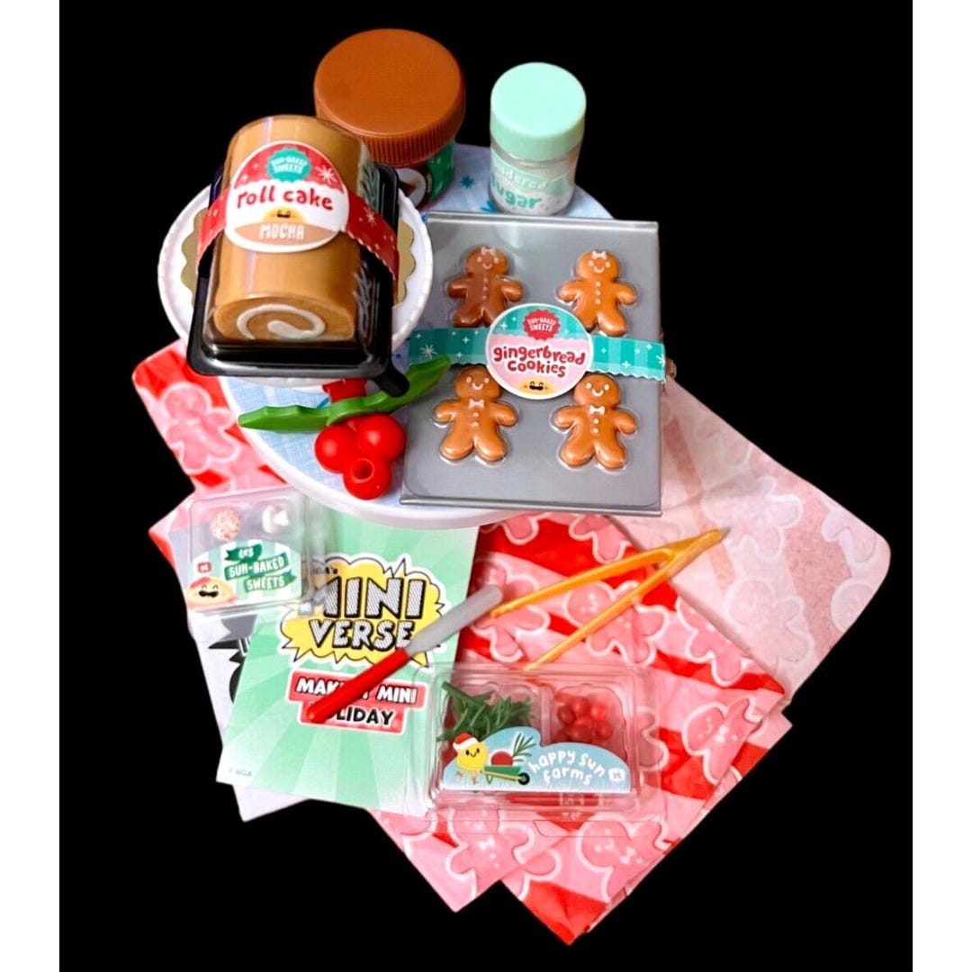 Miniverse Make It Mini Holiday Yule Log and Gingerbread Christmas ...