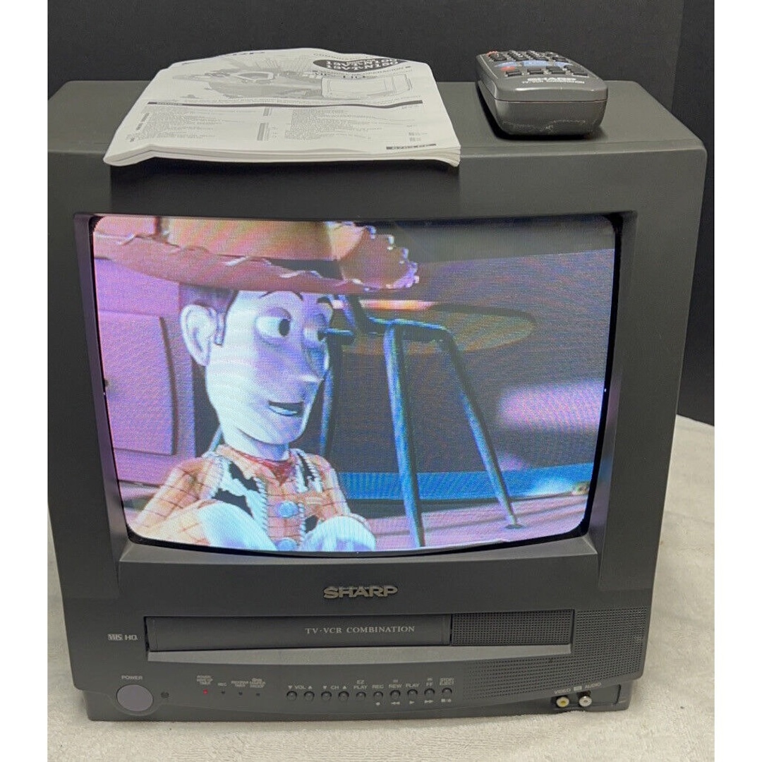 Sharp 13VT-N100 13 CRT TV Vcr Vhs Player Combo Retro - Etsy