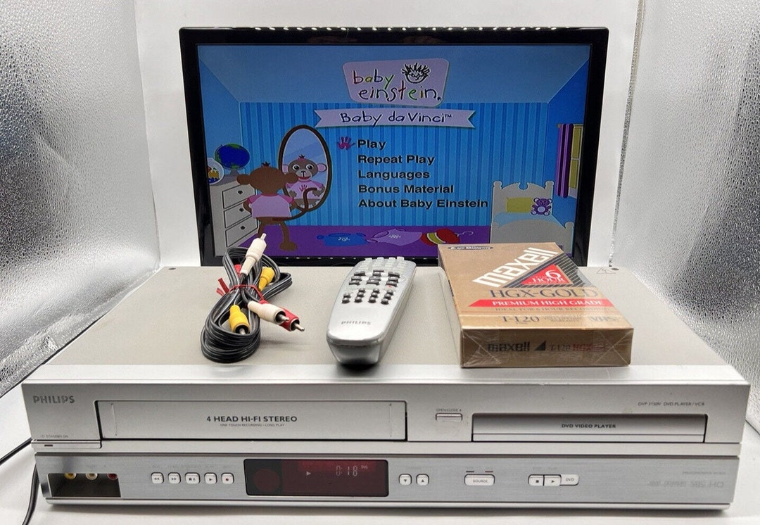 Philips DVP3150V/37 VCR DVD Combo Player VHS Recorder 4-head - Etsy