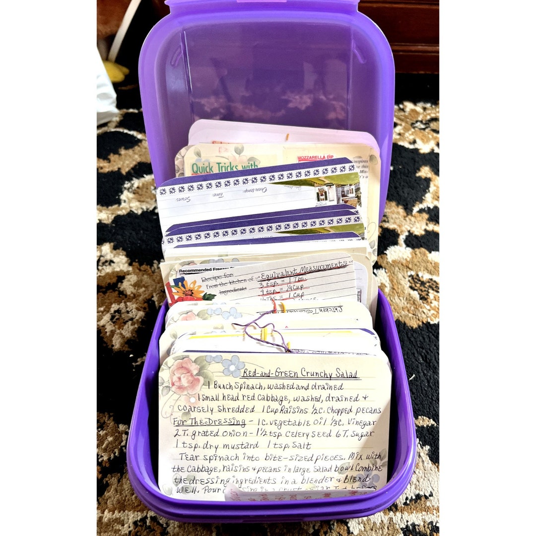 Vintage Recipes Handwritten/cut Out Magazines 30 Recipes in Box Baking ...