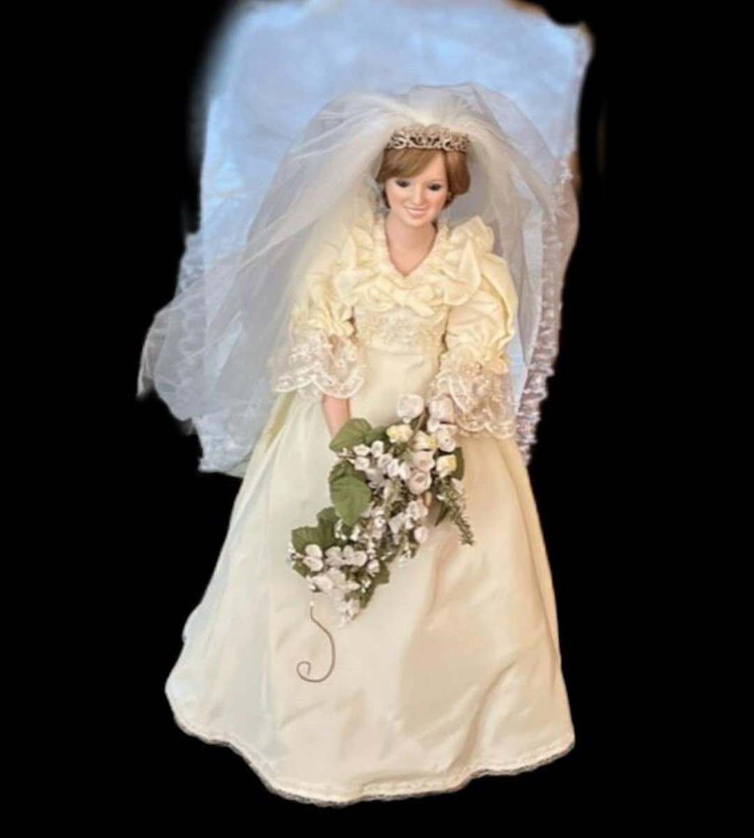 Danbury Mint Princess Diana Porcelain Bride 18" Doll Royal Wedding 1986 ...