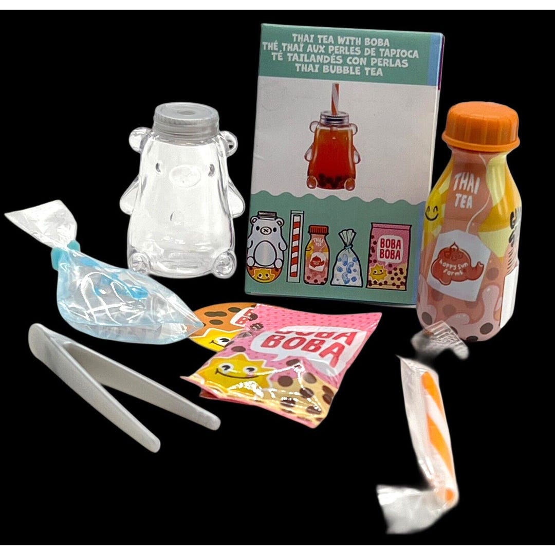 Miniverse Make It Mini Food Cafe Series 4 Thai Tea With Boba - Etsy