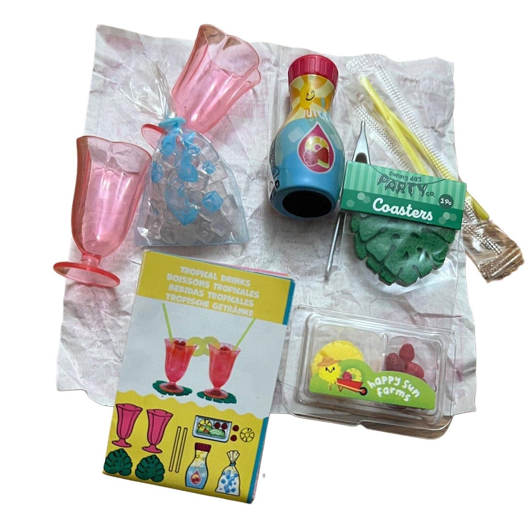 Miniverse Make It Mini Food Birthday Tropical Drinks - Etsy