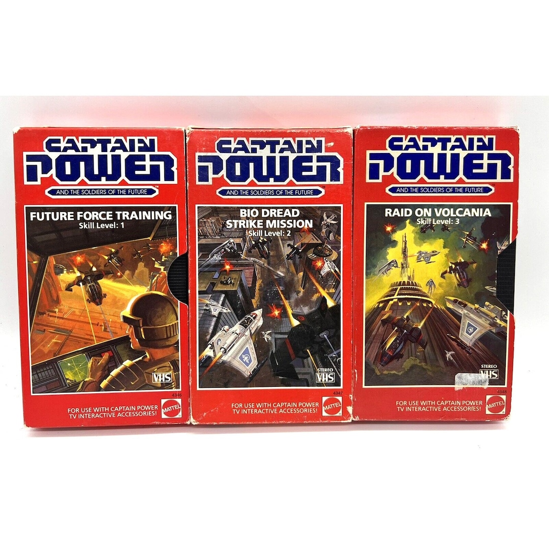 Captain Power VHS TV Interactive Skill Level 1 2 3 Force - Etsy
