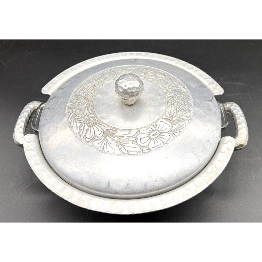 Vintage Everlast Metal Forged Aluminum Hammered Casserole Dish W/ Org ...