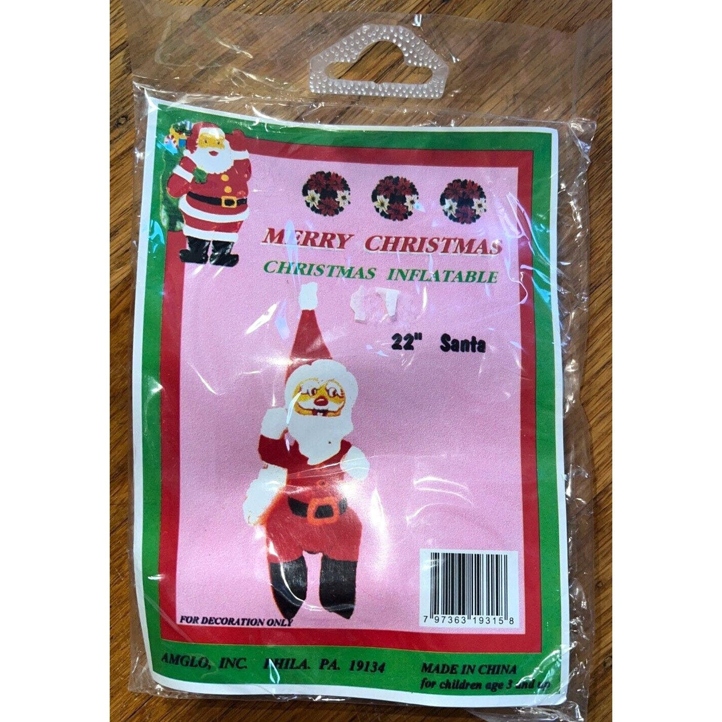 Vintage AMGLO Inflatable Vinyl Santa Christmas Blow up 22 - Etsy