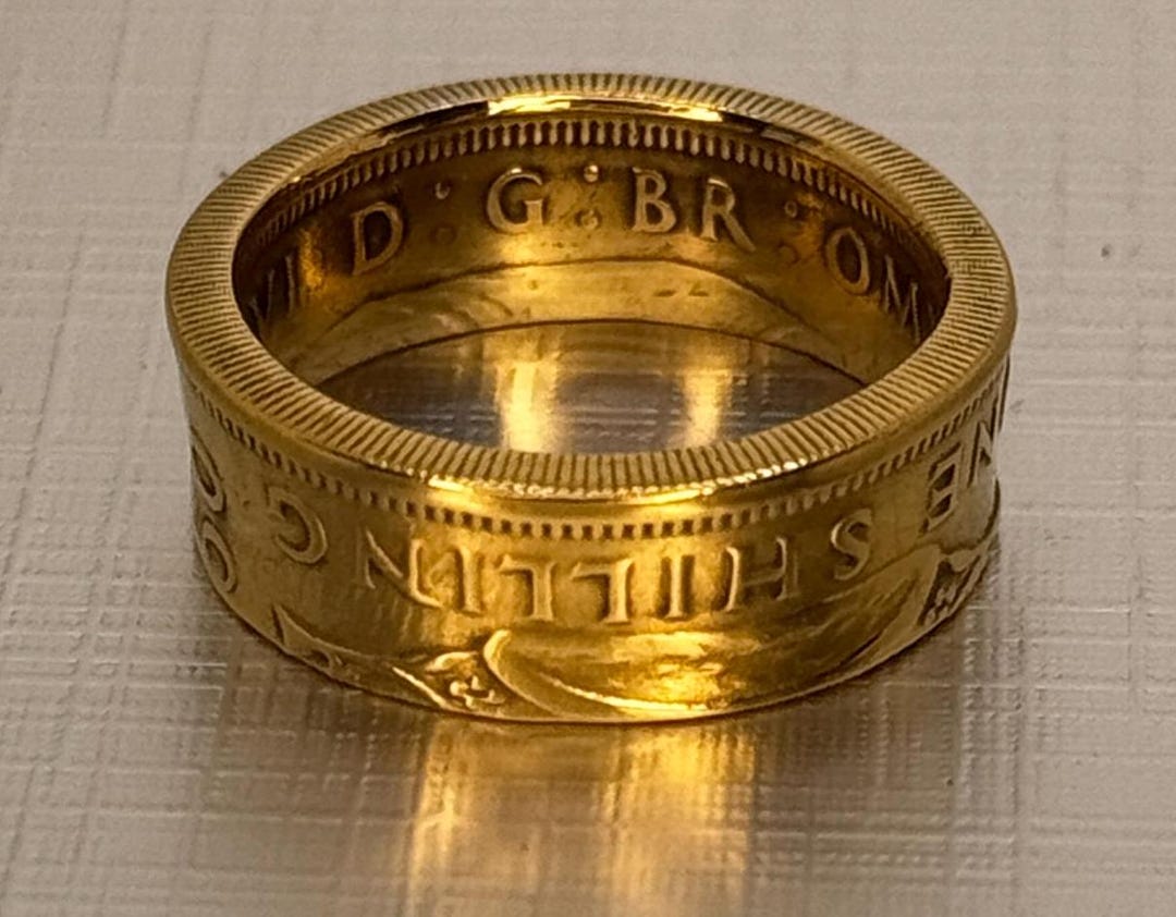 One Shilling - 1950 - 24ct Gold Plated - Etsy