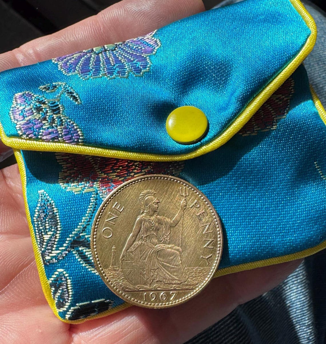 1967 Gold Plated Penny - Etsy
