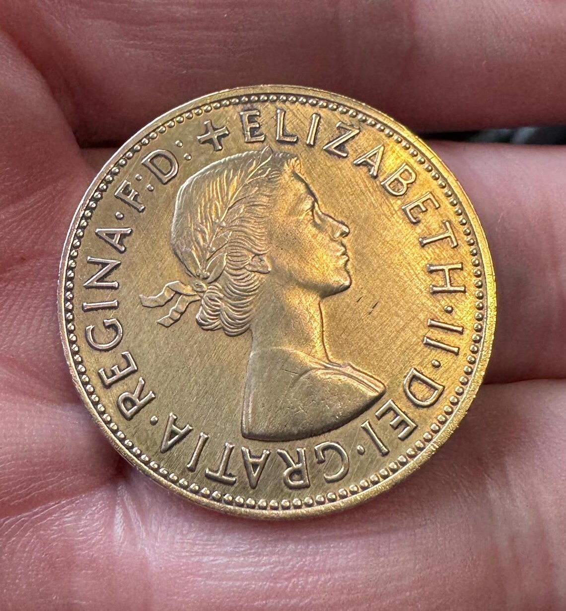 1967 Gold Plated Penny - Etsy