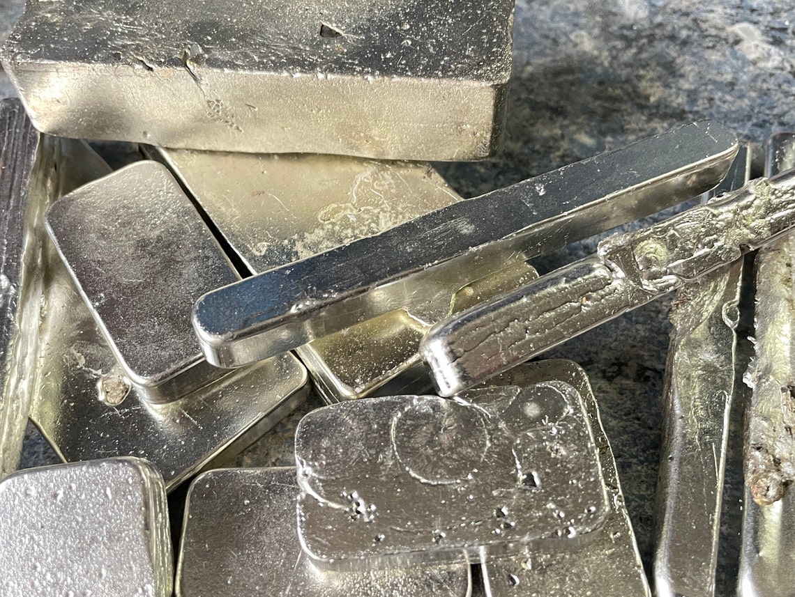 British Pewter Ingots - Refined for Craft Projects - Etsy