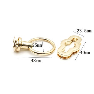 Gold Bag Lock Turn Flip Lock Purse Lock Handbag Lock Leather Bag Lock ...