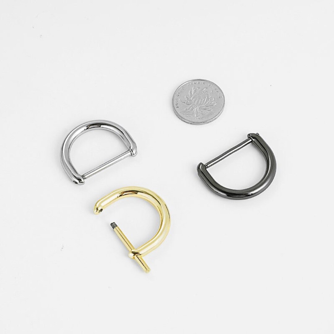 4pcs 125mm Screw D Ring D Buckle Bag Strap Ring Bag Chain Connector ...