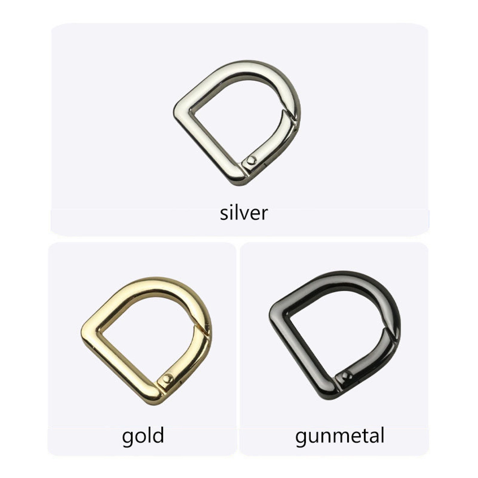 4-10pcs D Shape Spring Gate Ring Spring Ring Snap Hook Bag - Etsy