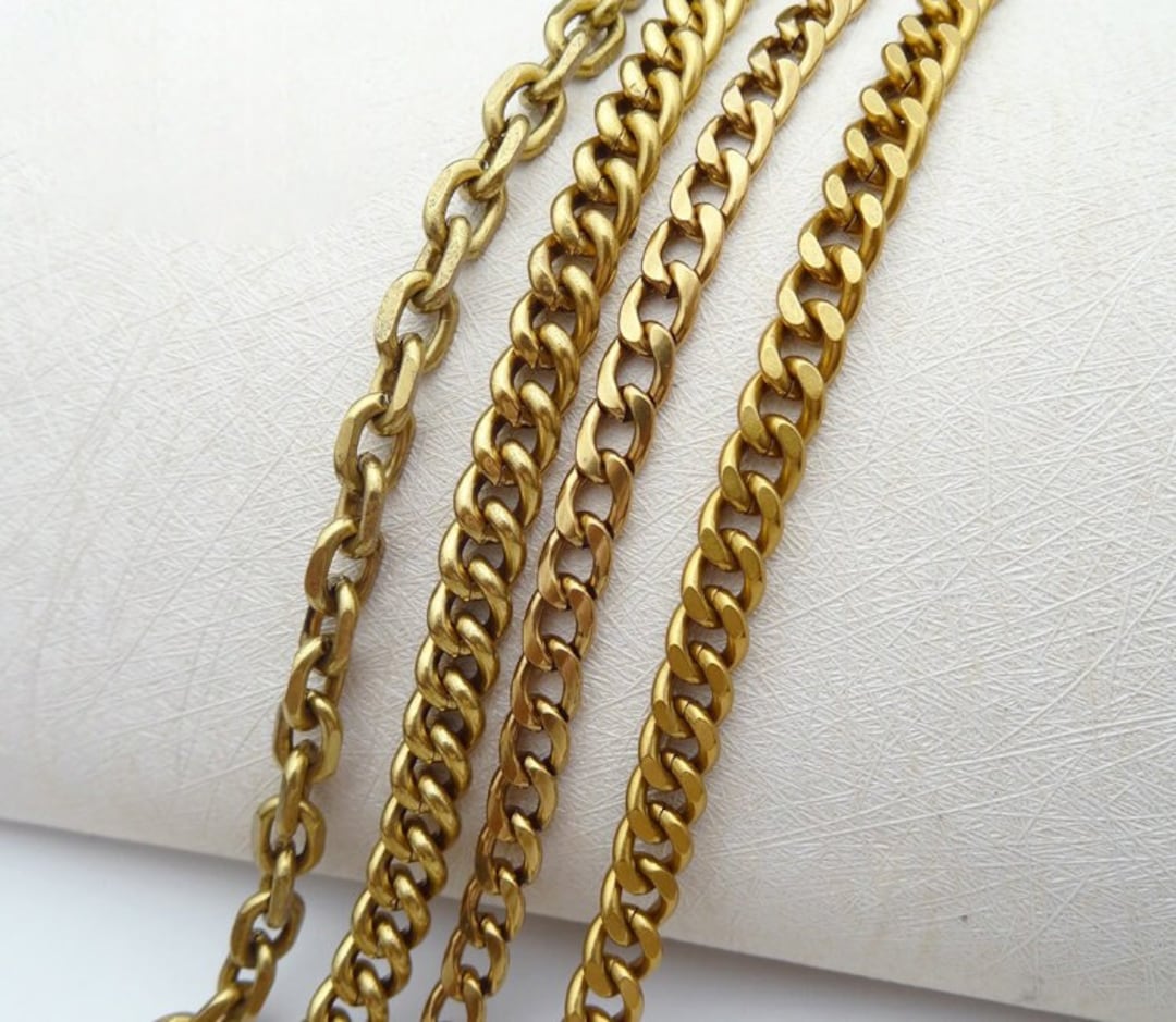 Antique Gold Bag Chain Strap Purse Chain Handbag Chain Replacement ...