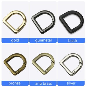 4-10pcs D Shape Spring Gate Ring Spring Ring Snap Hook Bag Hardware - Etsy