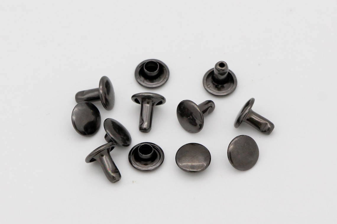 100-1000pcs Gunmetal Double Cap Rivet 66mm 76mm 78mm 86mm - Etsy