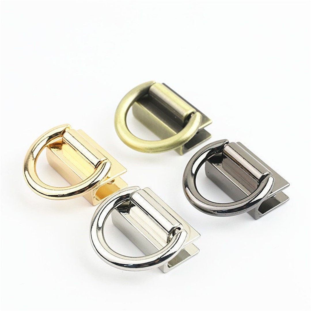 4pcs Screw D Ring Bag Chain Strap Connector Bridge Buckle Bag Hardware ...