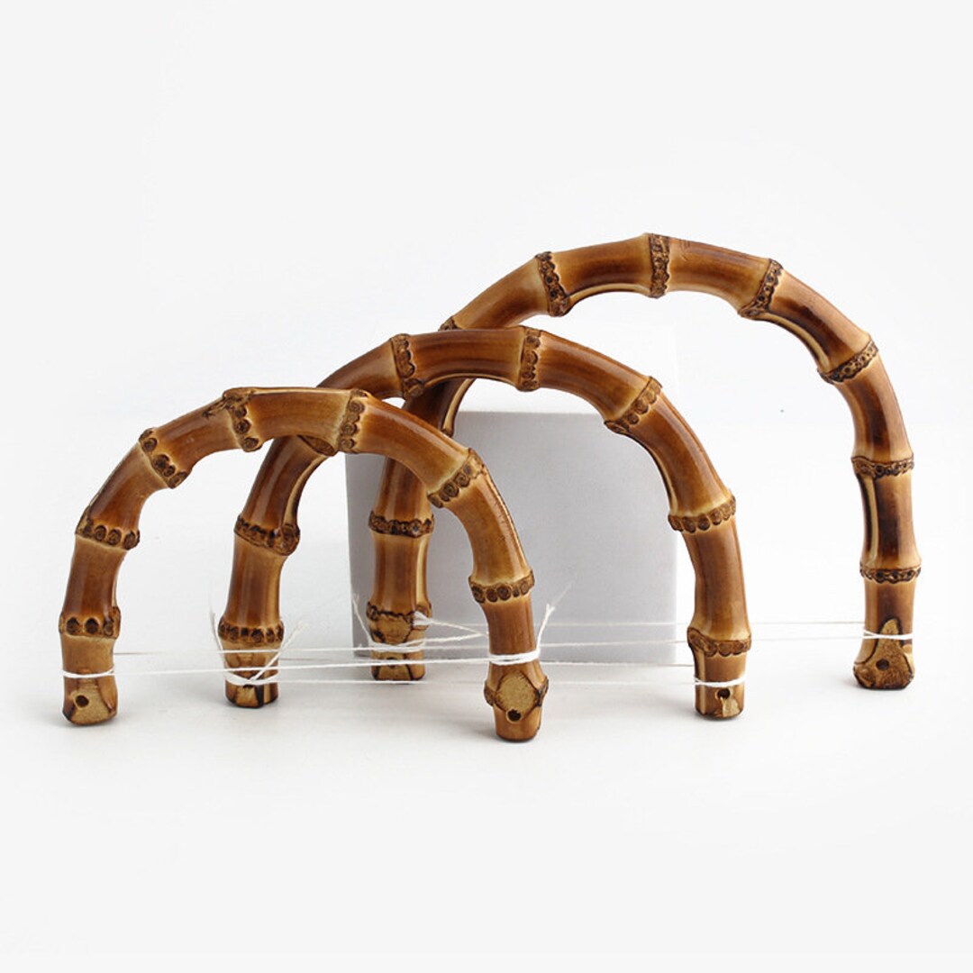 A Pair of Bamboo Handles for Bag Handle 12cm4.7 In 15cm5.9 In Bamboo ...