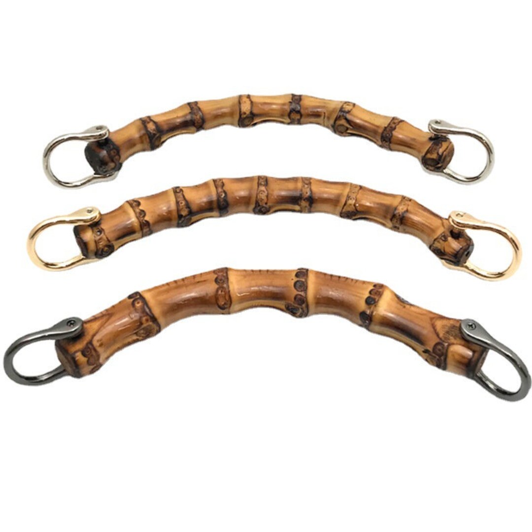 A Pair Bamboo Handles for Bag Handle 15cm5.9 In Bamboo Purse Handle ...
