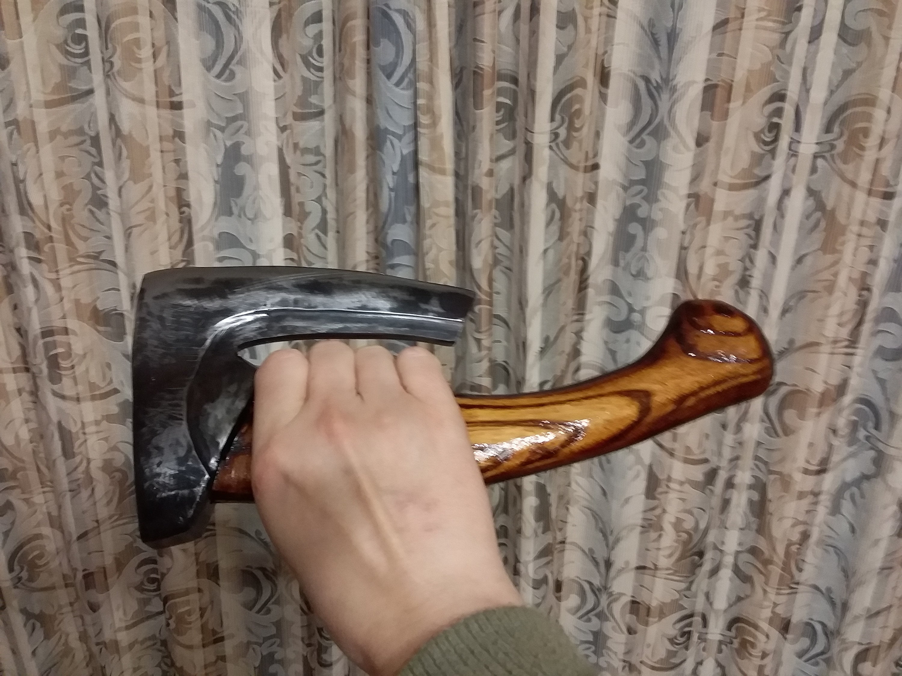 Fist Ax palm-sized With a Long Handle - Etsy