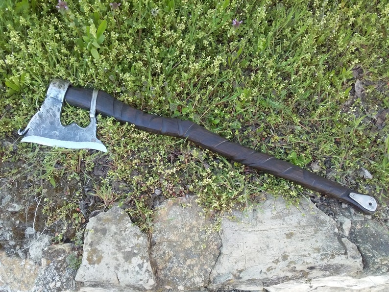 Rusich Two-handed Axe: Functional Decor, Gift for Man - Etsy