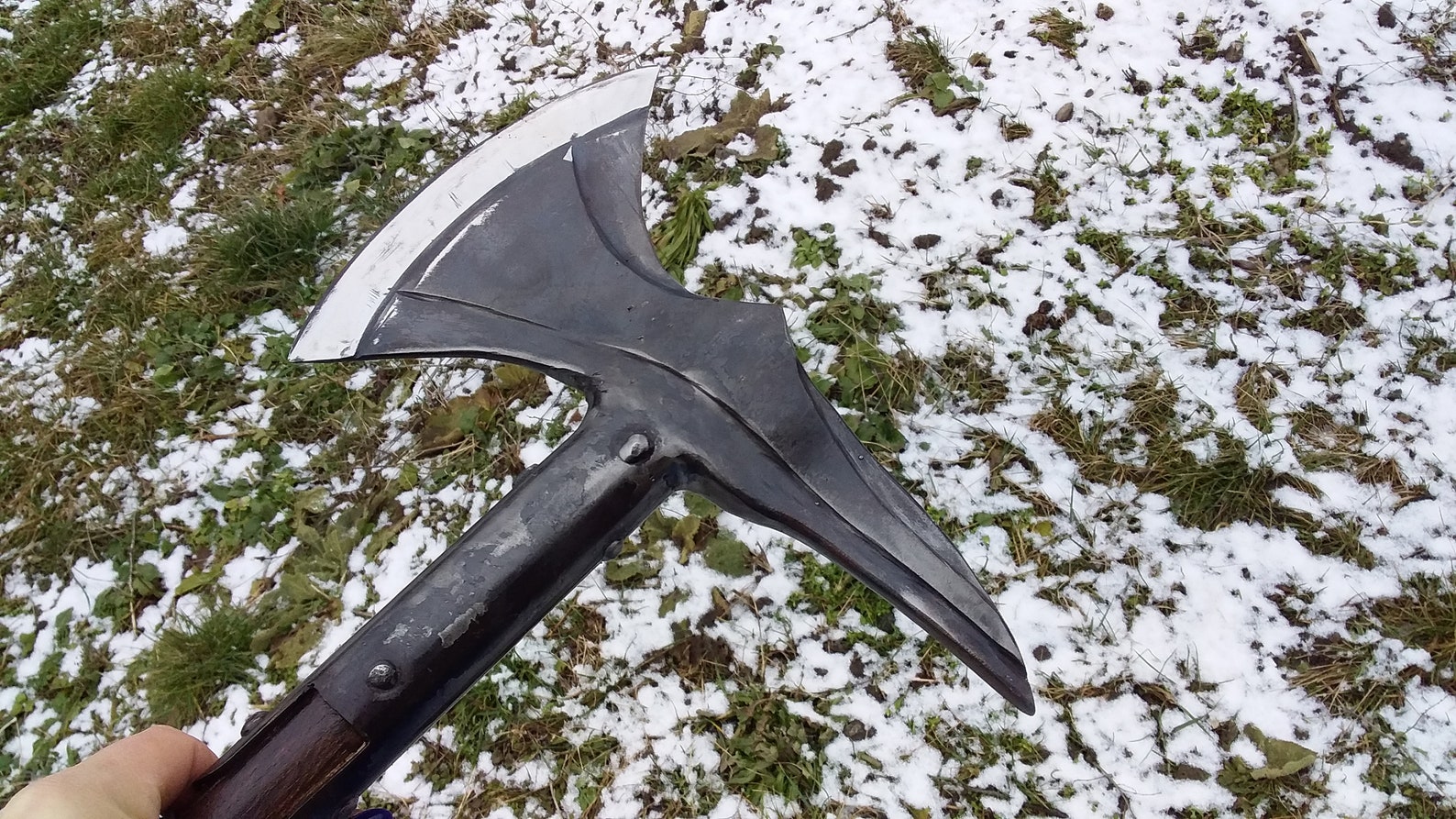 Axe Short Functional Replica of the Iron Battleaxe From - Etsy