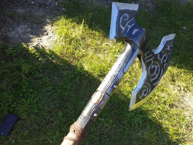 Axe Functional Replica of the Iron Battle Axe From Computer - Etsy