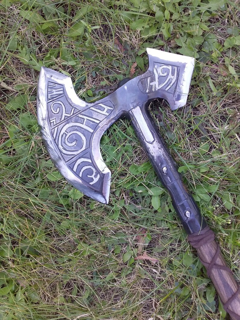 Axe Functional Replica of the Iron Battle Axe From Computer - Etsy