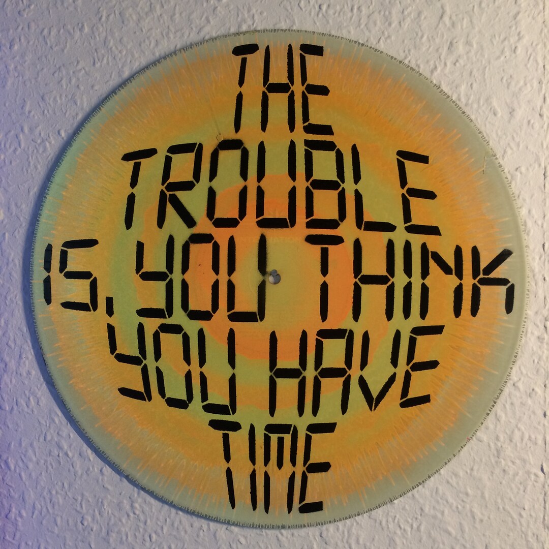 Stencil on Record Upcycled Vinyl Pochoir Graffiti Street Art Deco 12 ...