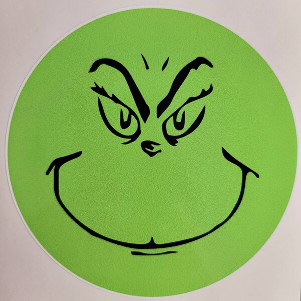 Grinch Faces for Decal - Etsy