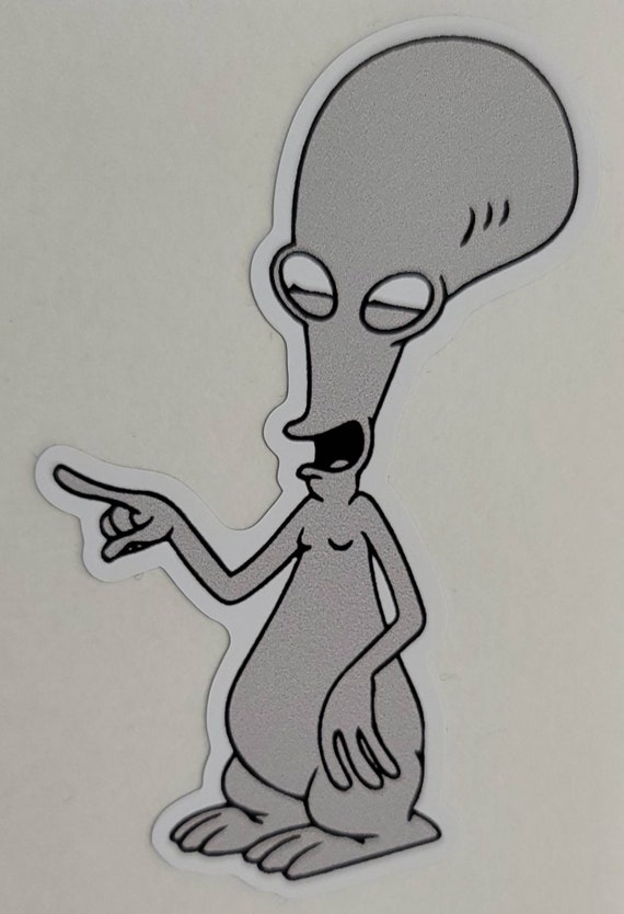 Alien Roger Smith Sticker Detective Cartoon Stickers Laptop Stickers ...