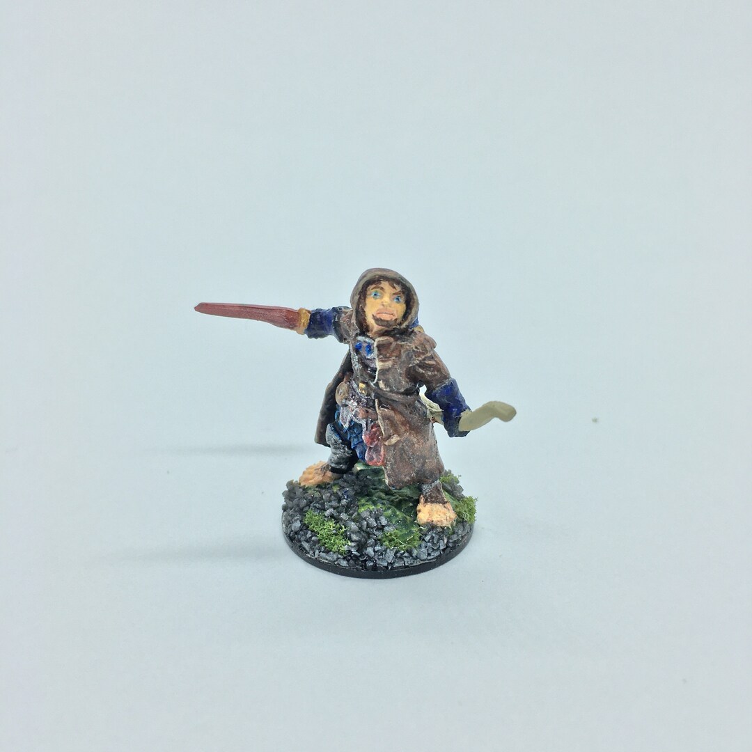 Fighter Halfling Miniature - Etsy