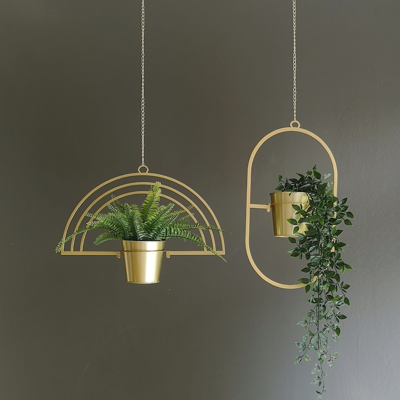 Mid Century Hanging Planter - Etsy