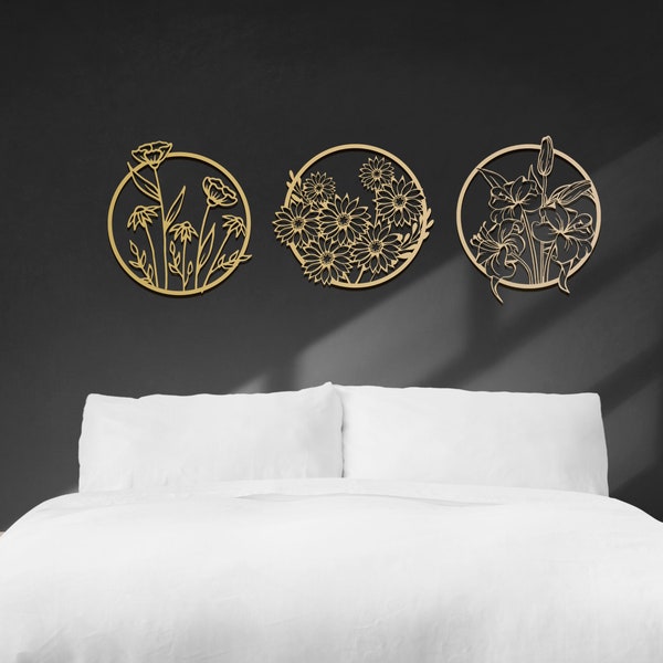 Gold Metal Wall Art - Etsy