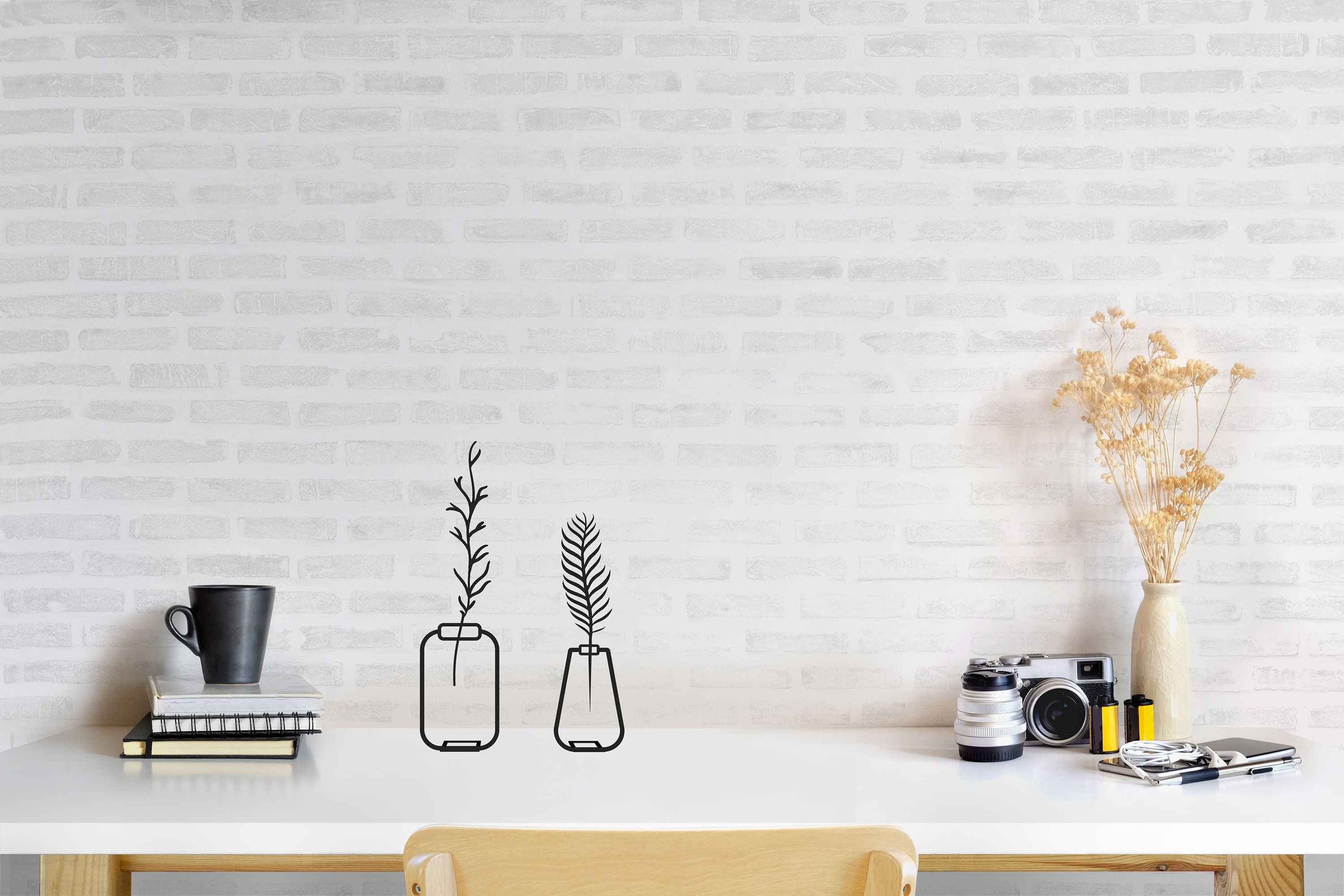 Modern Vase Modern Metal Vase Minimal Shelf Decor Metal Art | Etsy