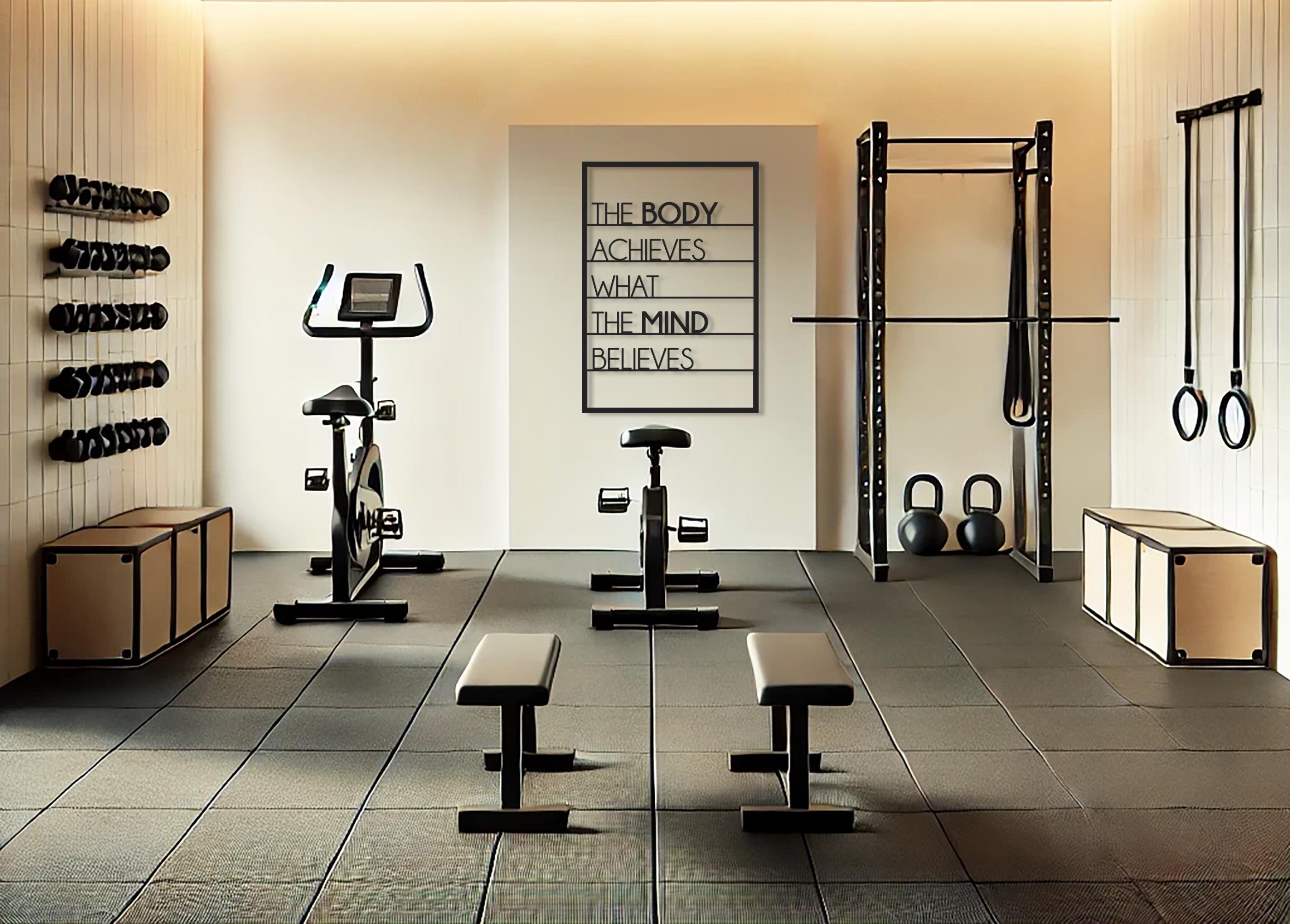 Motivational Metal Gym Wall Art: Fitness Studio Decor - Etsy