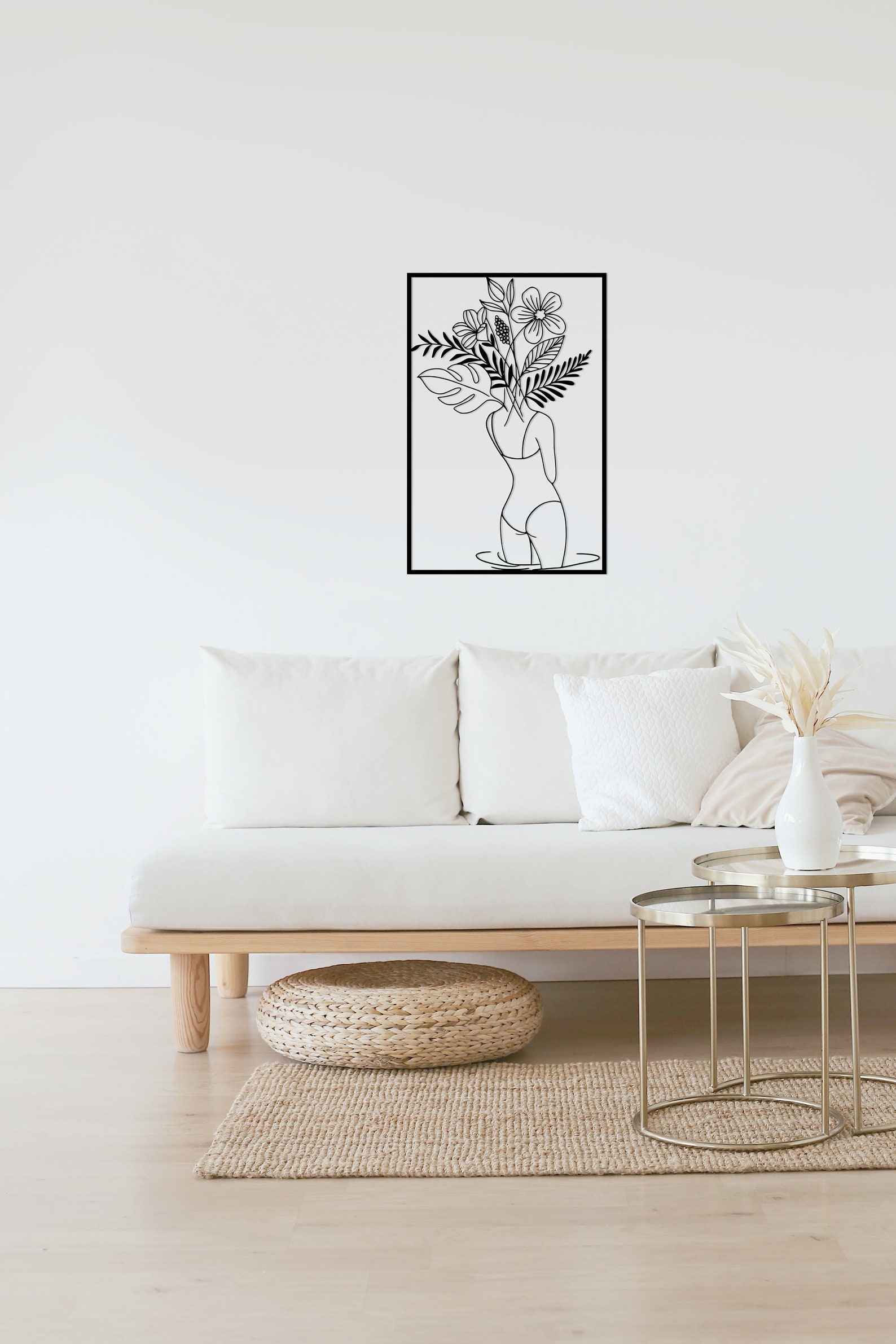 Female Body Wall Decor Set Large Wall Decor Metal Wall Art | Etsy