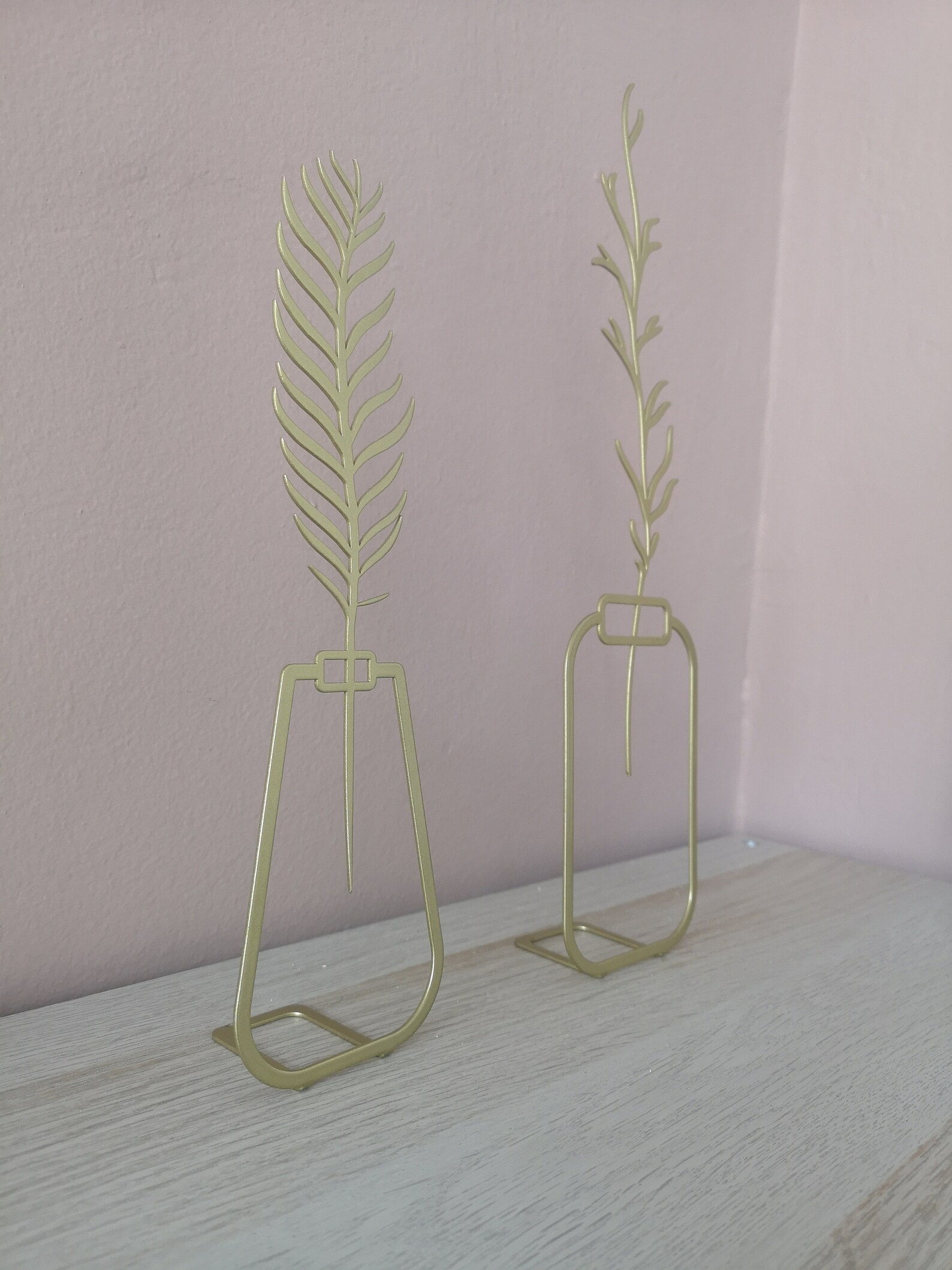 Gold Modern Vase Gold Decorative Object Gift for Her - Etsy