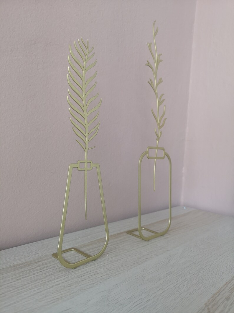 Gold Modern Vase Gold Decorative Object Gift for Her - Etsy