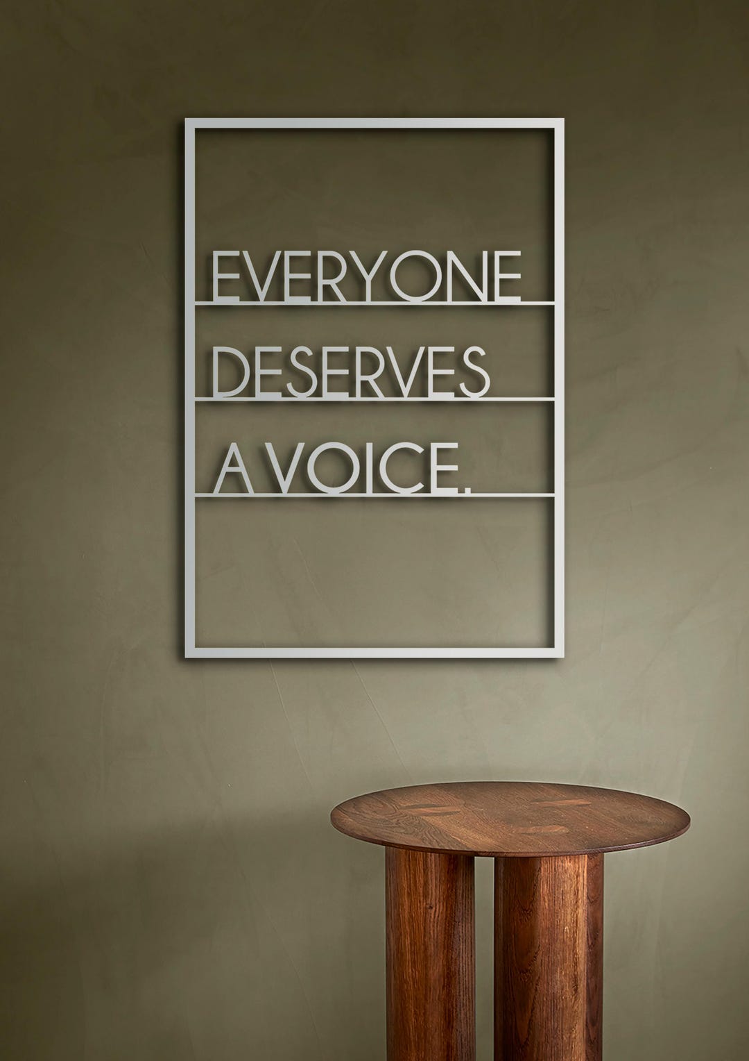 Everyone Deserves A Voice, Speech Therapy Metal Wall Art, Speech ...