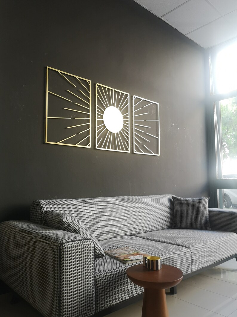 Sun Metal Wall Decor Large Sun Wall Decor Above Bed Decor - Etsy