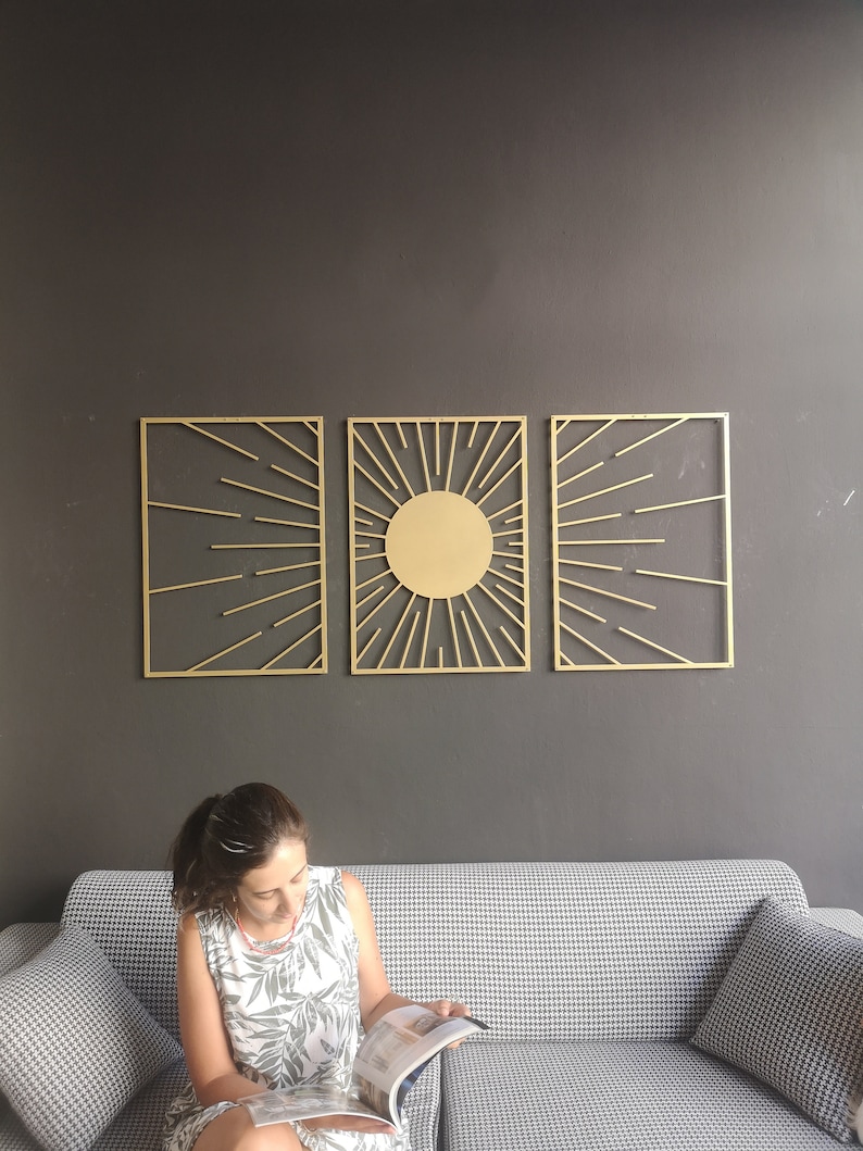 Sun Metal Wall Decor Large Sun Wall Decor Above Bed Decor - Etsy