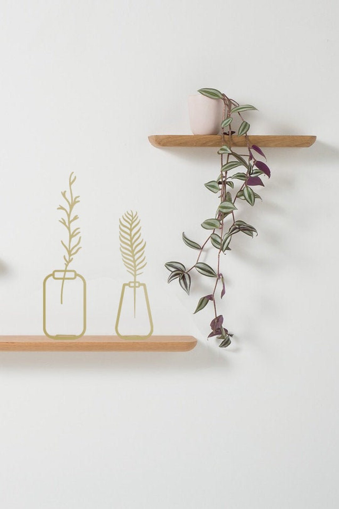 Gold Modern Vase, Gold Decorative Object, Gift for Her, Christmas Gift ...