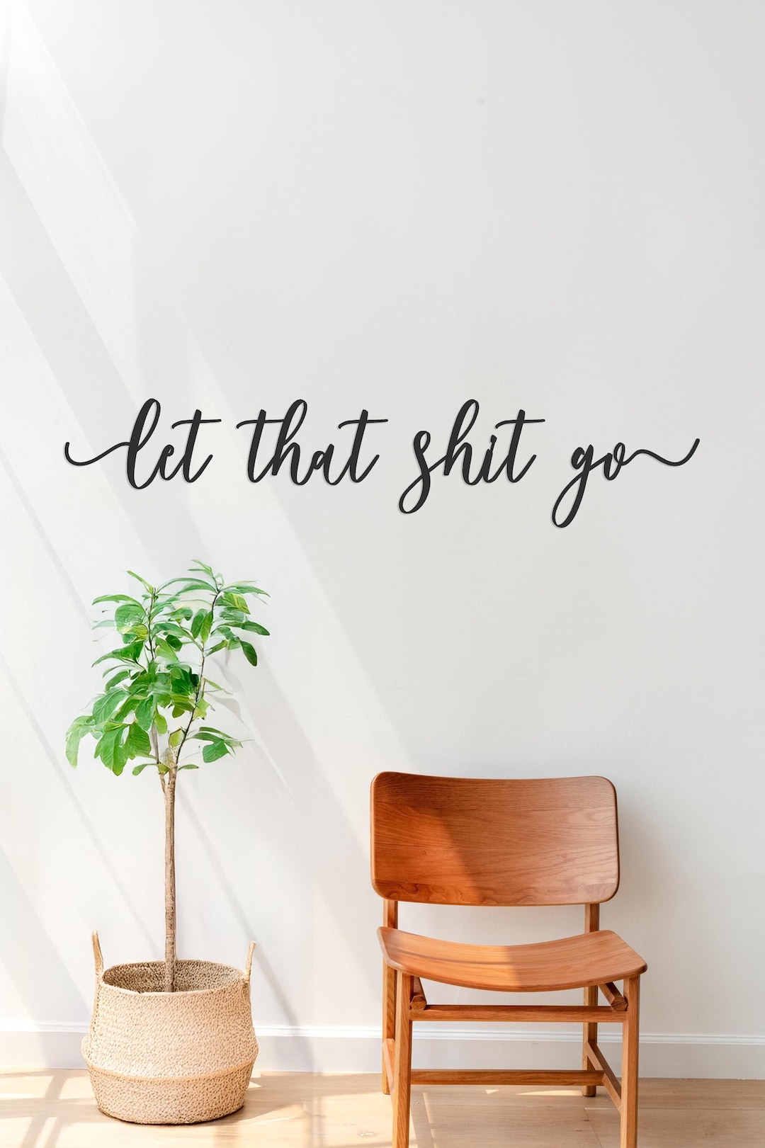 Let That Shit Go, Bathroom Metal Wall Art, Funny Metal Wall Sign ...