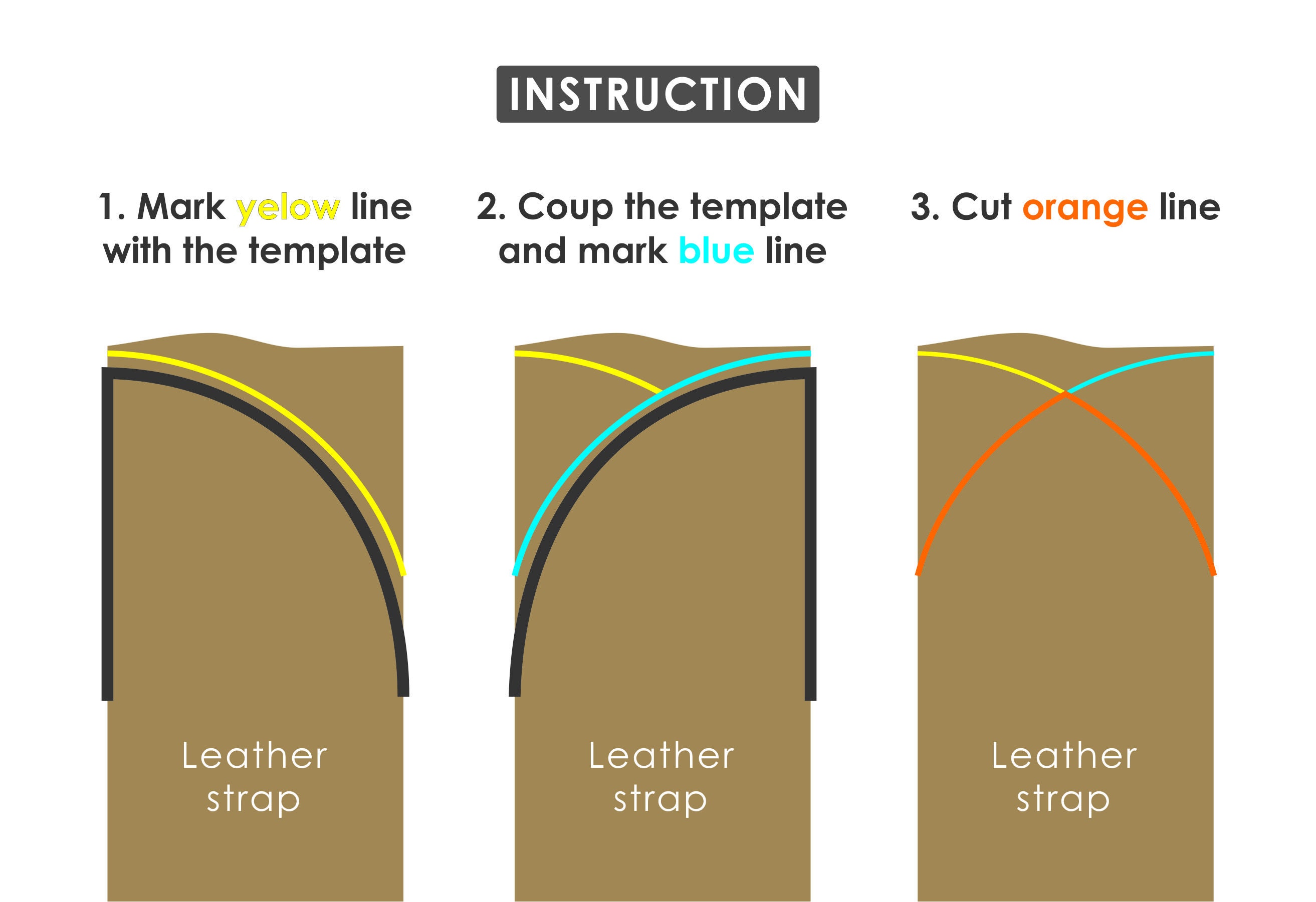 Leather Belt Strap Stencil Leather Craft Belt Ruler Belt | Etsy