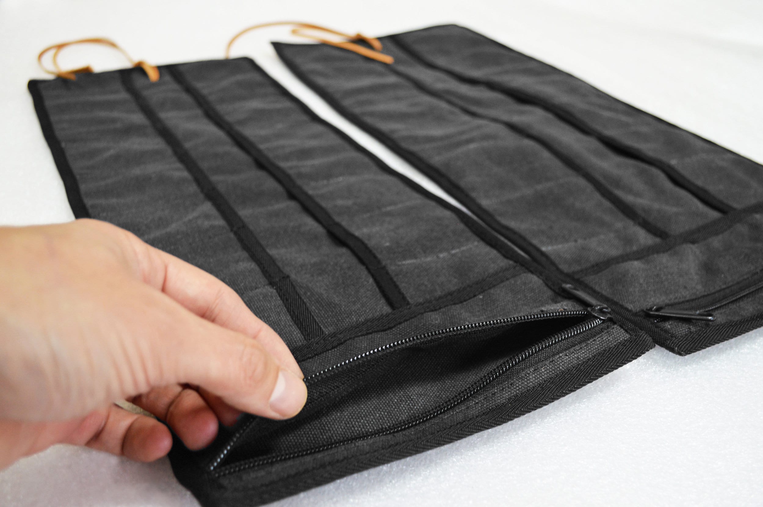 Canvas Tool Roll With Zipper Pouch Chisel Roll for | Etsy Canada