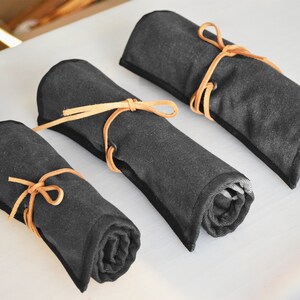 Canvas Tool Roll With Zipper Pouch Chisel Roll for - Etsy Canada