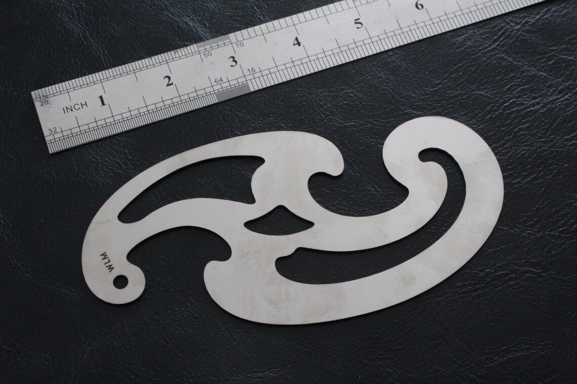Steel French Curve Ruler France Stencil Metal Stencil For | Etsy