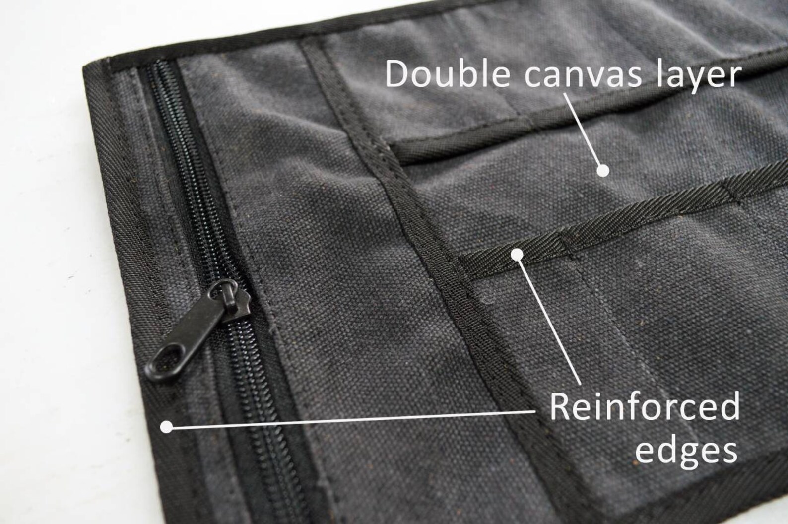 Canvas Tool Roll With Zipper Pouch Chisel Roll for | Etsy Canada