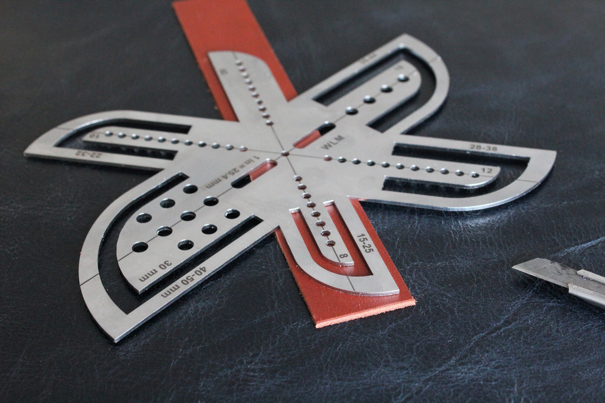 Leather Belt Strap Stencil Leather Craft Belt Ruler Belt | Etsy